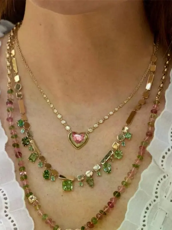 EDEN PRESLEY Sapphire And Diamond Necklace - Gold