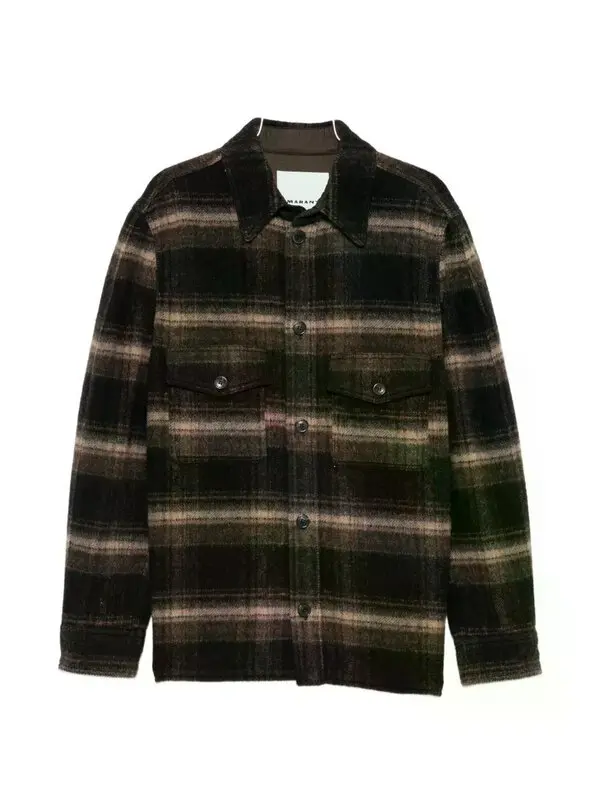 MARANT Kervon Check-pattern Shirt Jacket