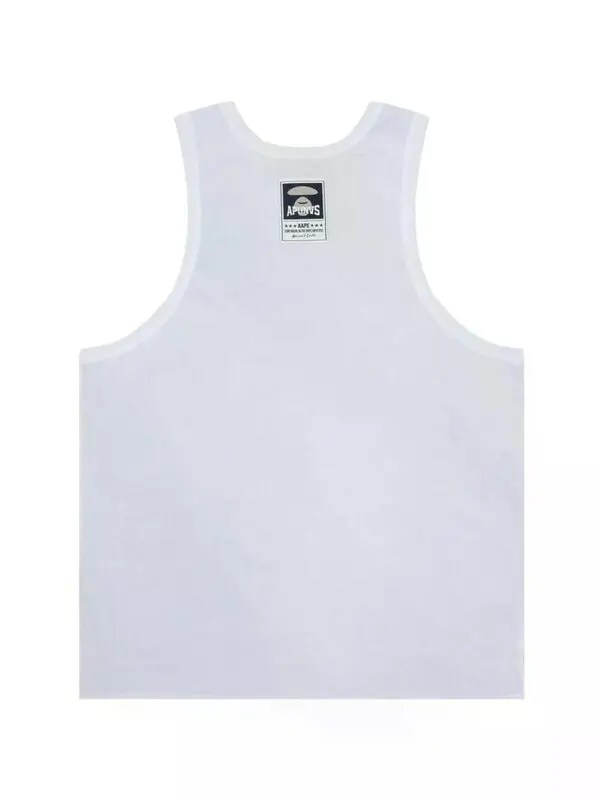 AAPE BY *A BATHING APE Moonface Reversible Basketball Tank Top - White