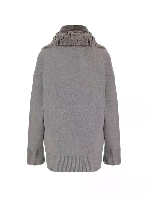 NICCOLO PASQUALETTI Embroidered Shawl-panel Cardigan