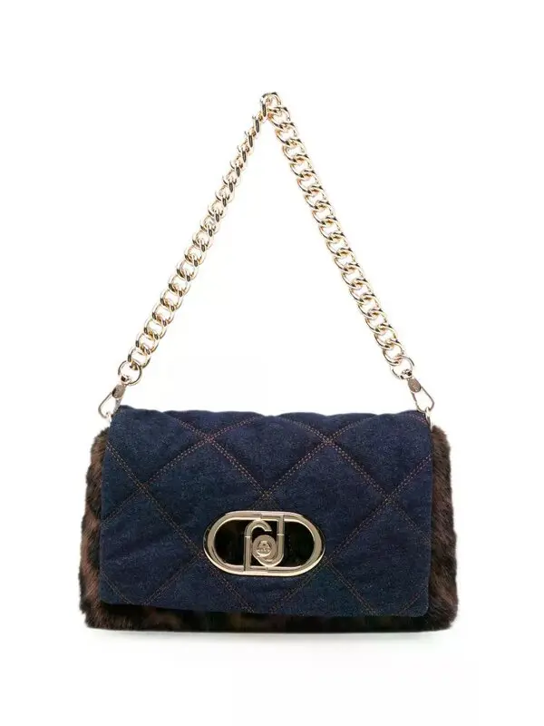 Liu Jo Faux-fur Shoulder Bag - Blue