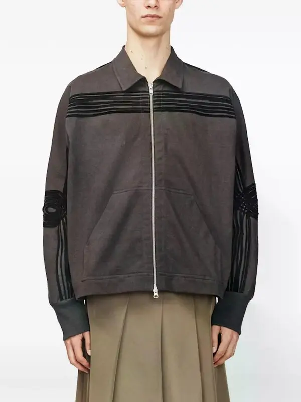 SONG FOR THE MUTE Appliqué Track Jacket