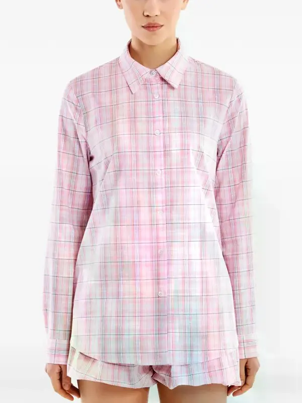 VICOLO Check-pattern Cotton Shirt