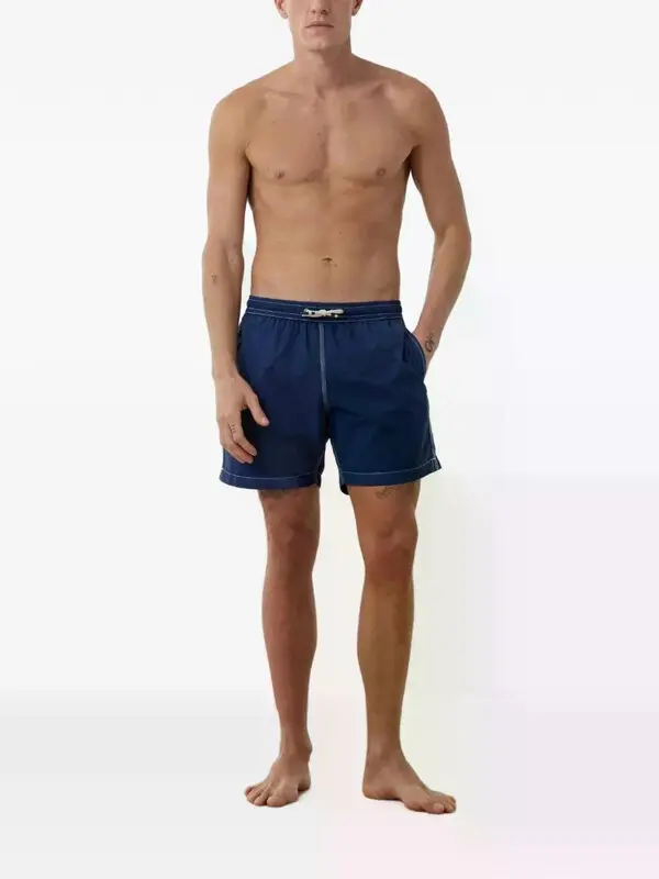 Hartford Contrast-stitch Drawstring Swim Shorts