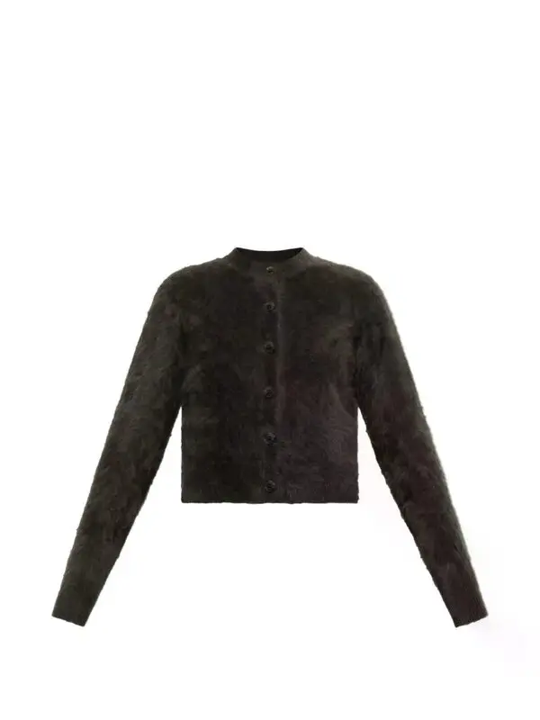 LISA YANG Azalea Brushed-finish Cardigan - Green