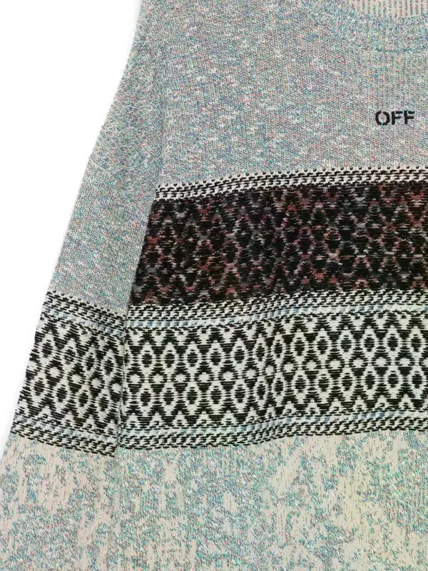 Off-White Arrows Intarsia-knit Sweater