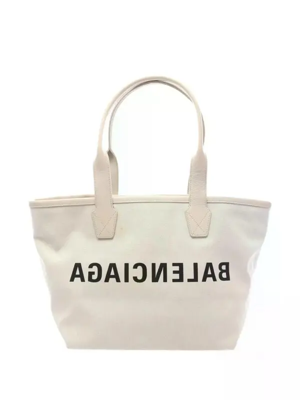 Balenciaga 2000s Cities Paris Jumbo Tote Bag - Neutrals