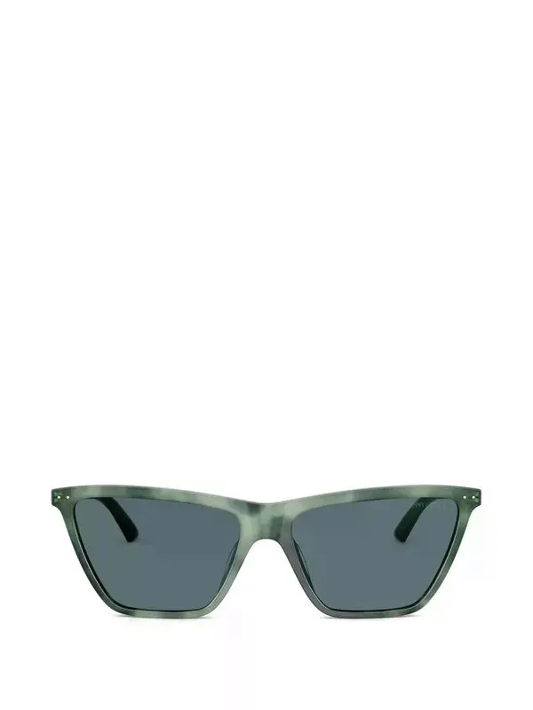 JIMMY CHOO Geometric Frame Sunglasses - Green