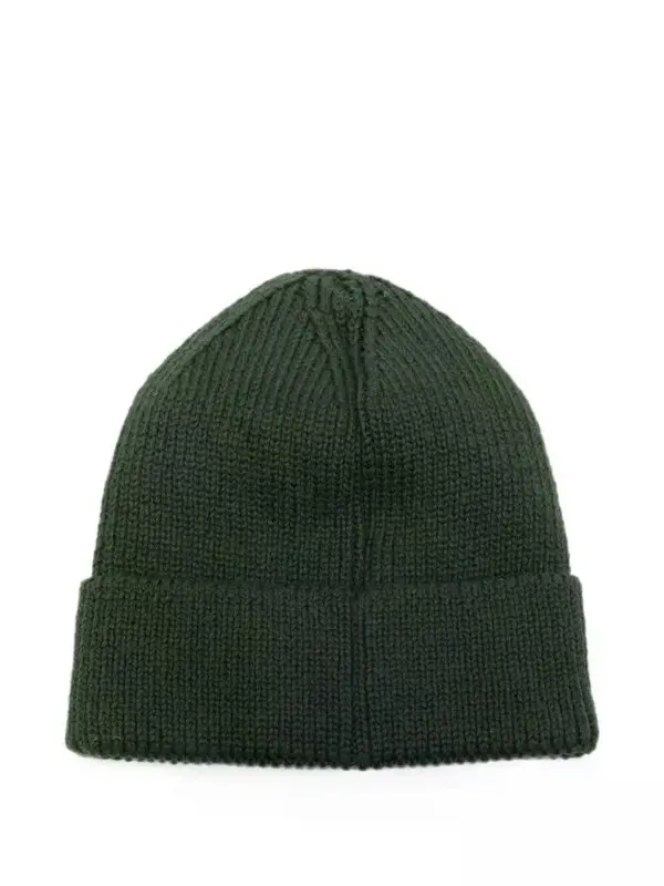 The North Face Logo-patch Ribbed-knit Beanie Hat