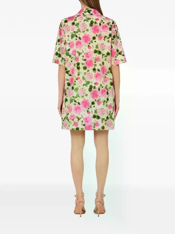 Liu Jo Floral Print Lace-up Dress