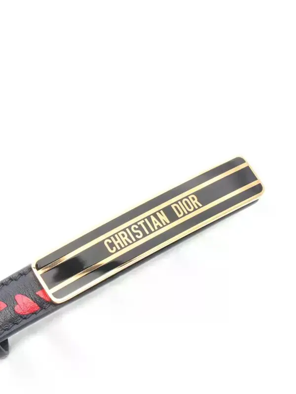Dior Heart-print Logo Plaque Belt