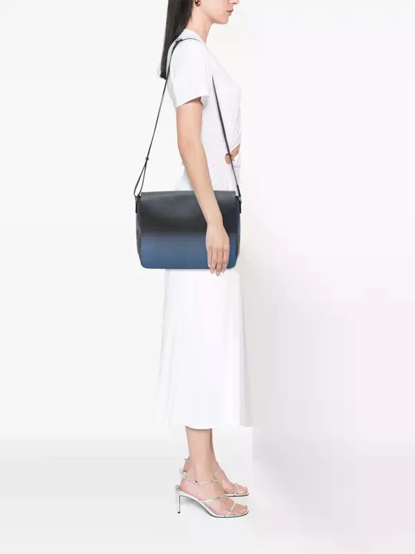 Fendi Zucca Spalmati Ombre Flap Crossbody Bag