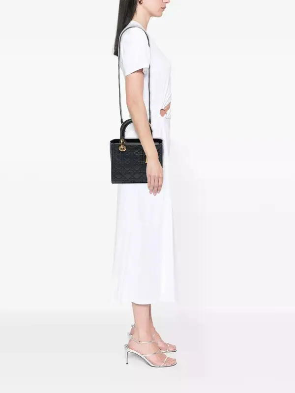 Dior Medium Lady Satchel - Black