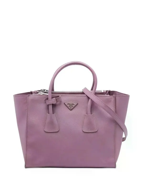 Prada Saffiano Twin Pocket Satchel