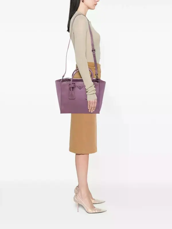 Prada Saffiano Twin Pocket Satchel