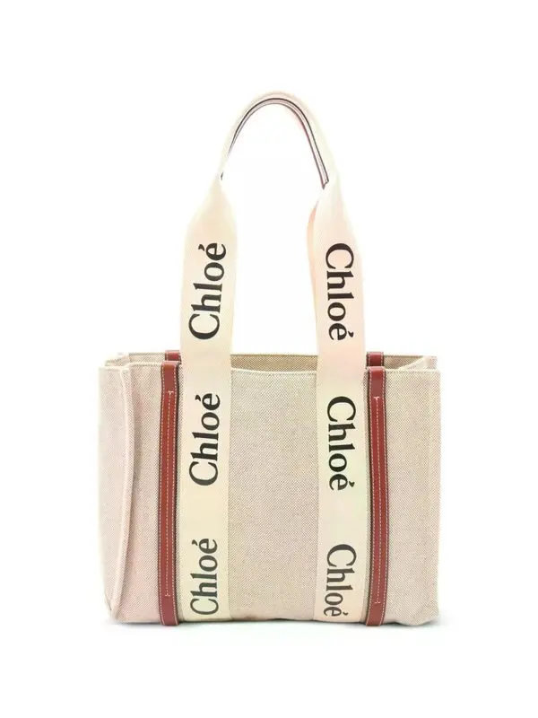 Chloé Woody Tote Bag - Neutrals