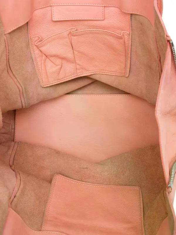 Balenciaga Leather Zip Around Tote Bag