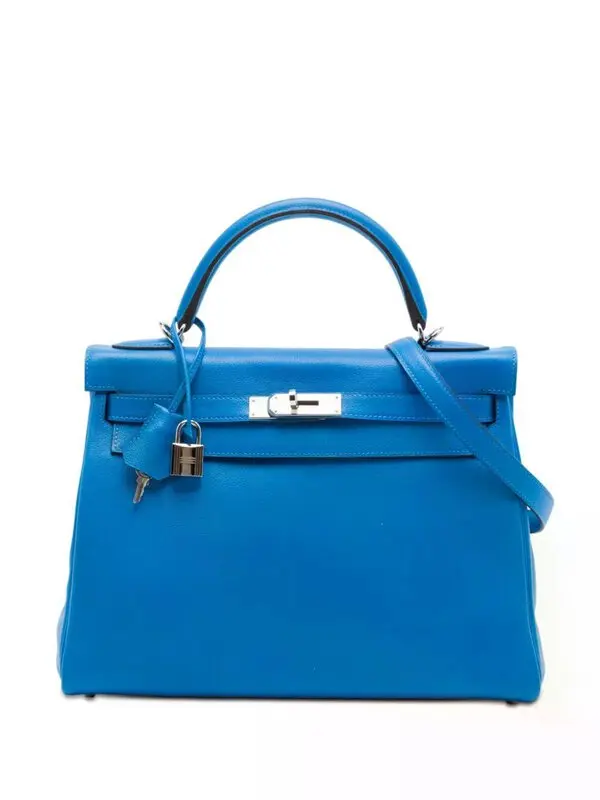 Hermès 2016 Clemence Kelly Ii Retourne 32 Satchel - Blue