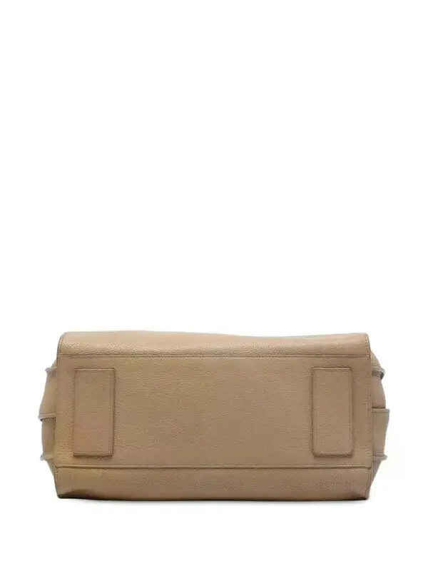 Saint Laurent Grained Calfskin Supple Sac De Jour Satchel - Brown