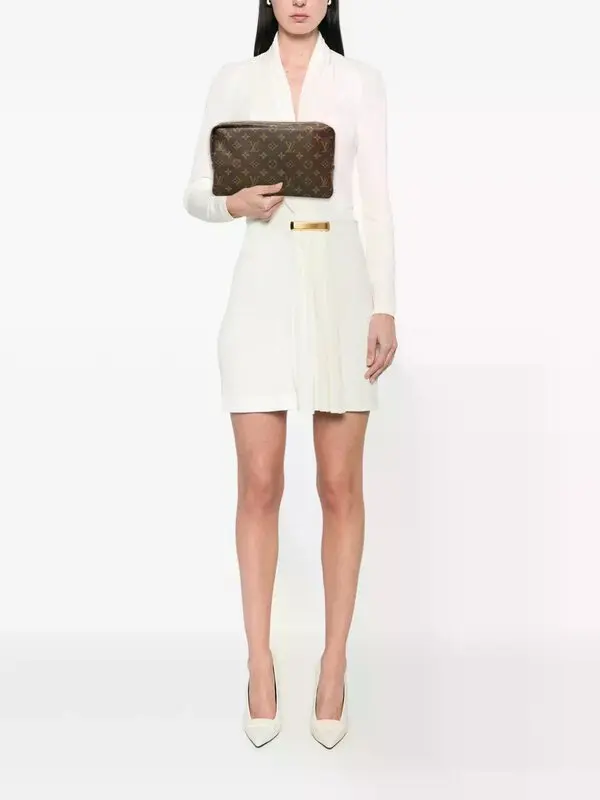 LOUIS VUITTON 1986 Monogram Trousee Toilette 28 Clutch Bag - Brown