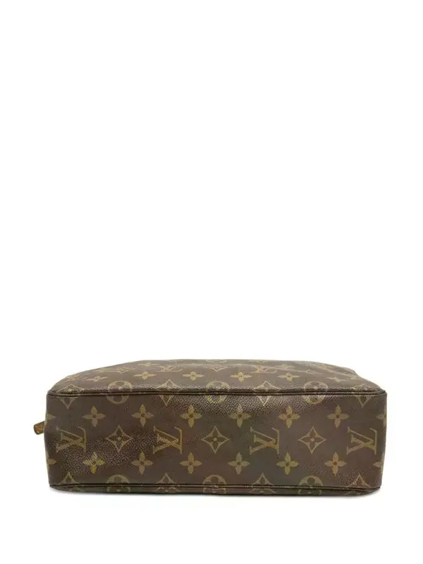 LOUIS VUITTON 1986 Monogram Trousee Toilette 28 Clutch Bag - Brown