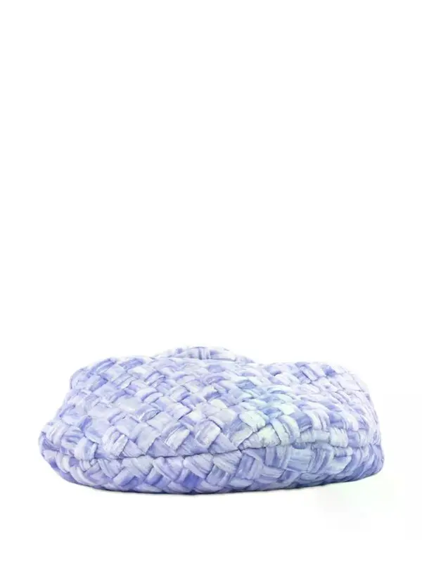 Bottega Veneta Mini Velvet Intrecciato Jodie Handbag - Purple