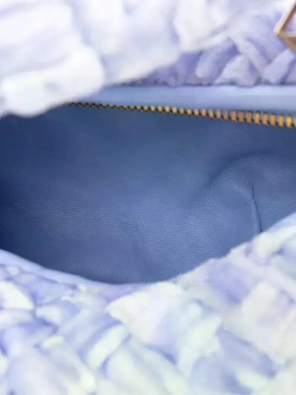 Bottega Veneta Mini Velvet Intrecciato Jodie Handbag - Purple