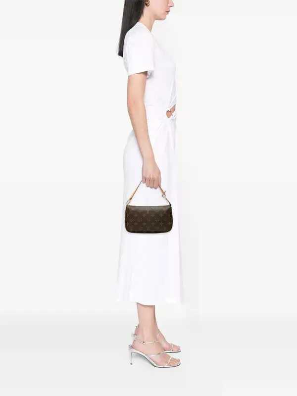 LOUIS VUITTON 2001 Monogram Pochette Accessoires Shoulder Bag