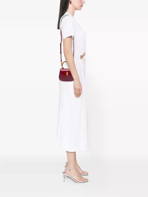 Gucci 1947 Bamboo Top Handle Bag - Red