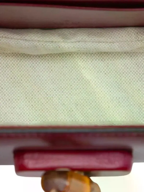 Gucci 1947 Bamboo Top Handle Bag - Red
