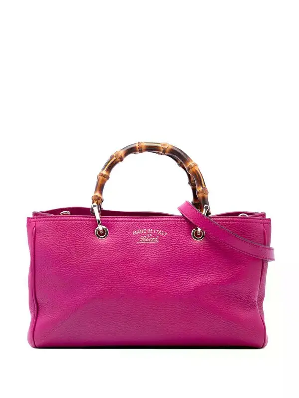 Gucci Bamboo Shopper Satchel - Pink