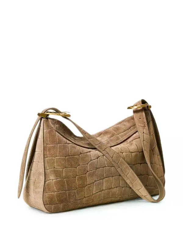 TWINSET Liliane Croc-effect Leather Tote Bag