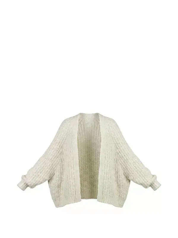Balmain Batwing Sleeve Chunky-knit Cardigan