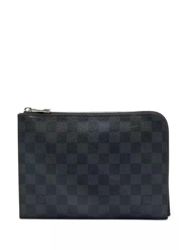 LOUIS VUITTON Damier Graphite Pochette Jour Pm Clutch Bag