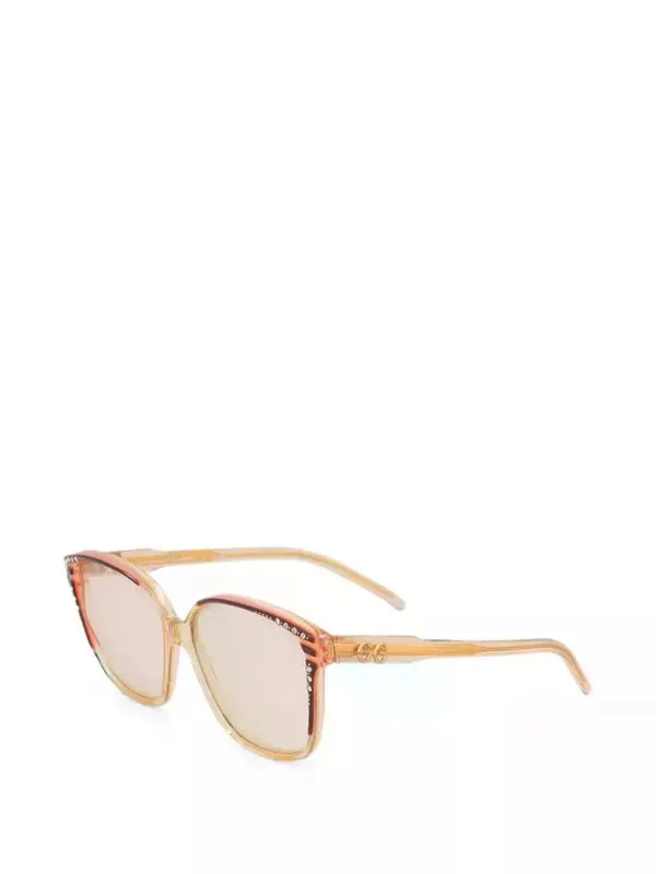Vintage Embellished Square-frame Sunglasses