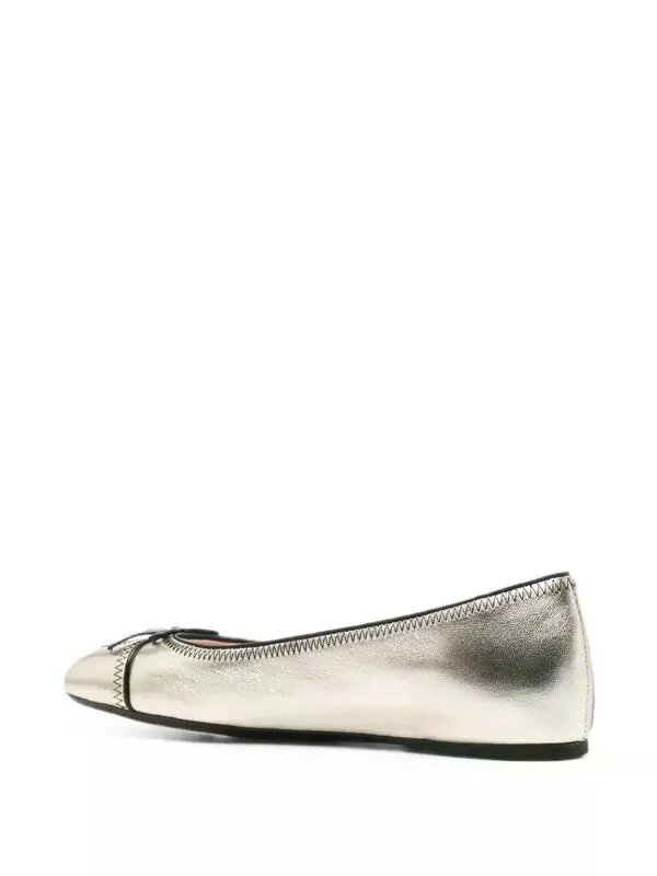 Valentino Garavani Vlogo Leather Ballet Flats