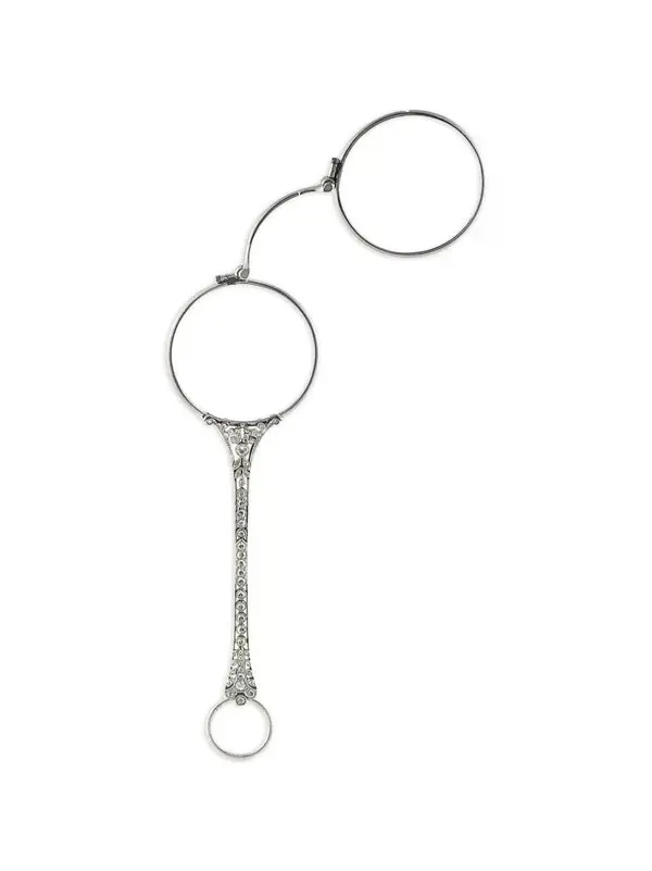LB EXCLUSIVE Diamond Lorgnette - Silver