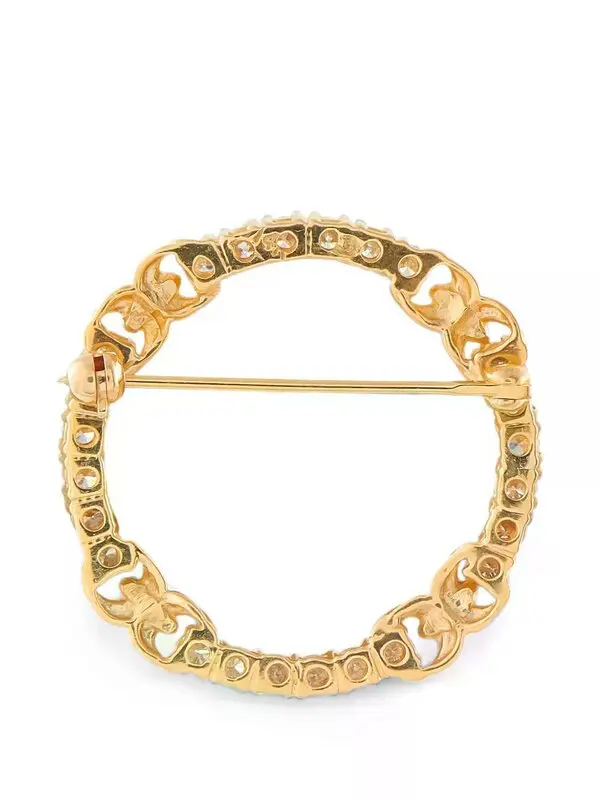 LB EXCLUSIVE 14k Yellow Diamond Pavé Brooch