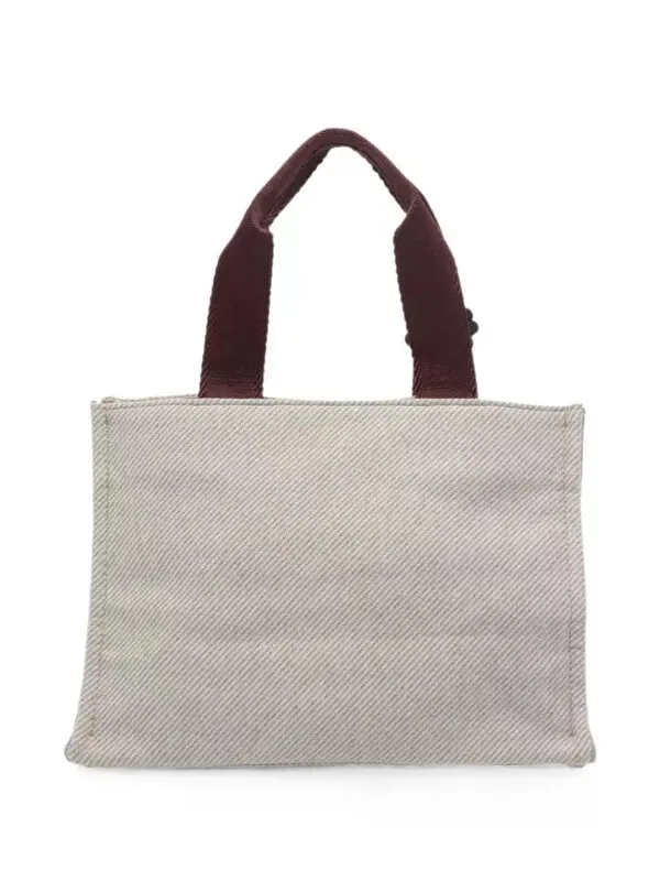 Liu Jo Logo Embossed Twill Tote Bag - Neutrals