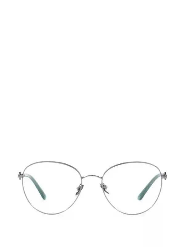 Giorgio Armani Logo-plaque Round-frame Eyeglasses