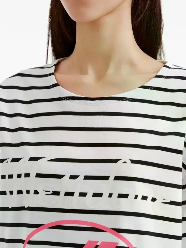 We11Done Logo-print Striped T-shirt