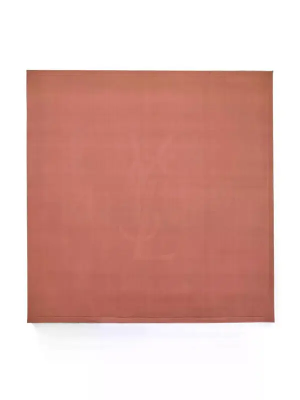 Saint Laurent Cassandre Square Scarf In Silk Charmeuse