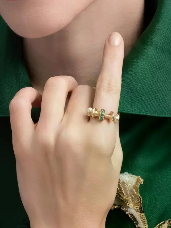Vram Chrona Emerald Ring
