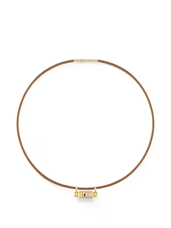 MARIE LICHTENBERG Locket Ruby Necklace - Gold
