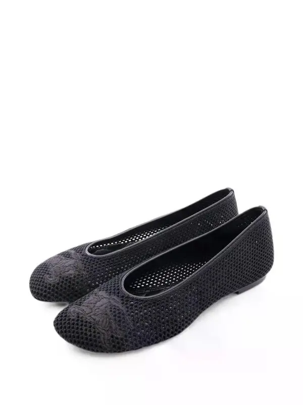 Burberry Mesh Embroidered Ballet Flats
