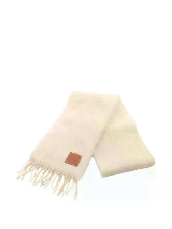 Loewe 2010s Anagram Scarf - Neutrals
