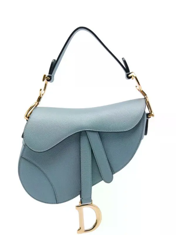 Dior 2018 Grained Calfskin Saddle Bag Satchel