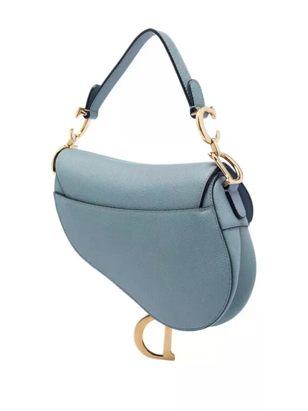 Dior 2018 Grained Calfskin Saddle Bag Satchel