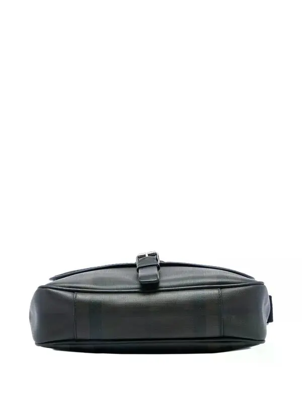 Burberry 2000-2017 Smoke Check Coated Canvas Crossbody Bag