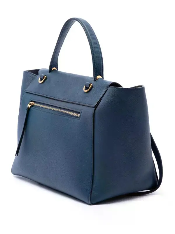 Celine Mini Grained Calfskin Belt Bag Satchel - Blue